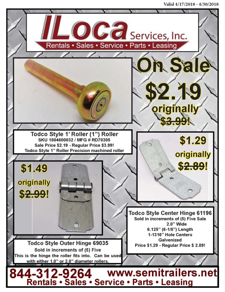 Todco Parts Sale Flyer- Valid 4/17 - 4/30 ILoca Services