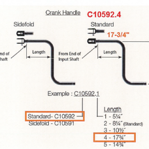 Jost Landing Gear Crank Handle C10592.4 - ILoca