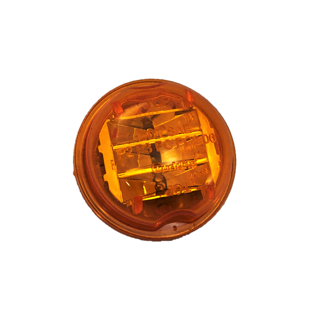 2 in. Round LED Amber Marker Clearance Light TL 30375Y - ILoca