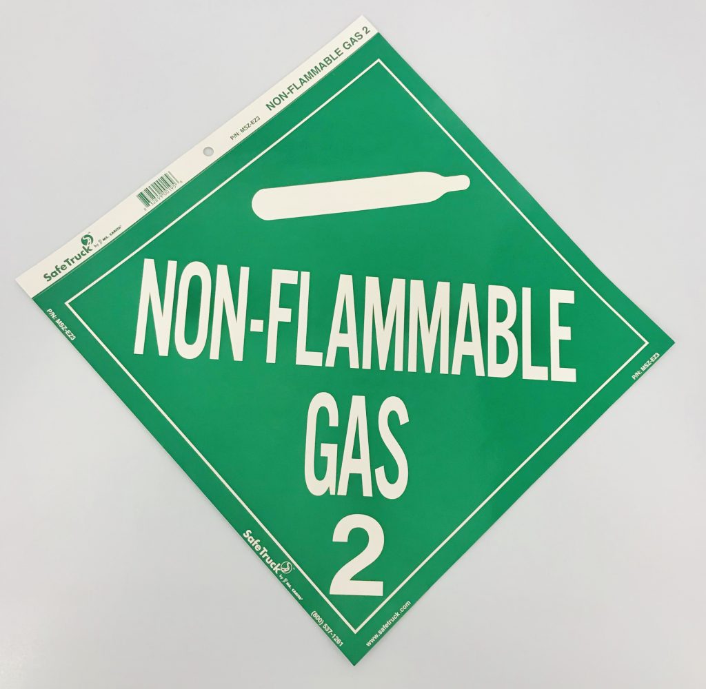 Non-Flammable Gas Class 2 Placard Decal by Ms. Carita MSZ-EZ3 - ILoca