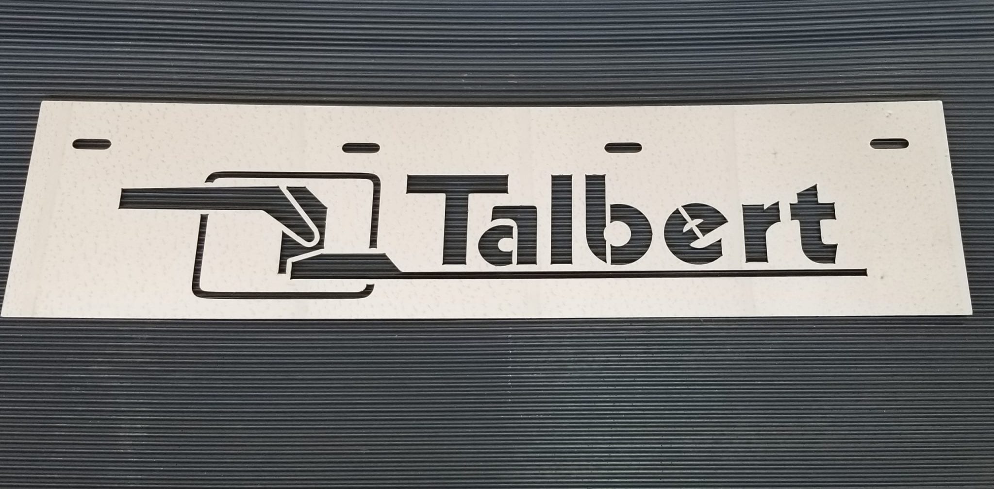 Talbert Emblem Chrome Mudflap Cover MU000070 - ILoca