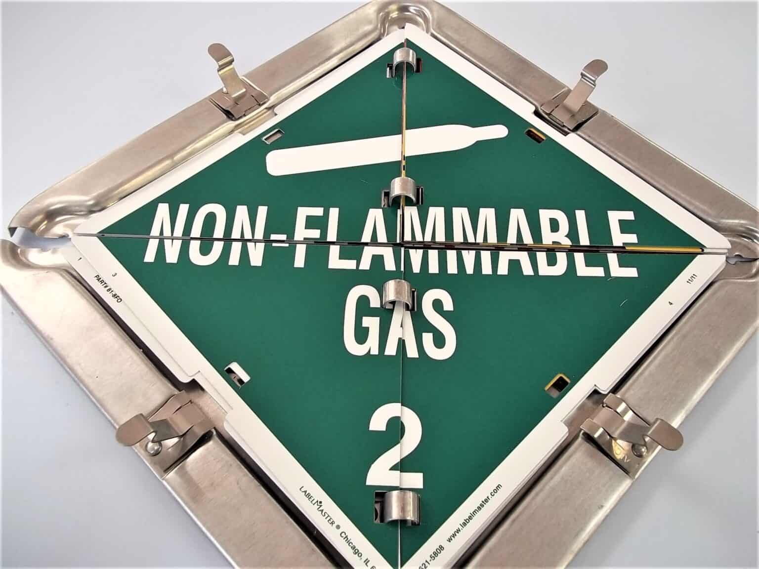 SPLIT ALUMINUM PLACARD LAB81-8SFO - ILoca