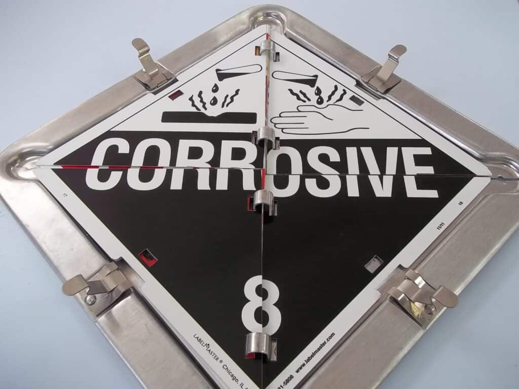 SPLIT ALUMINUM PLACARD LAB81-8SFO - ILoca