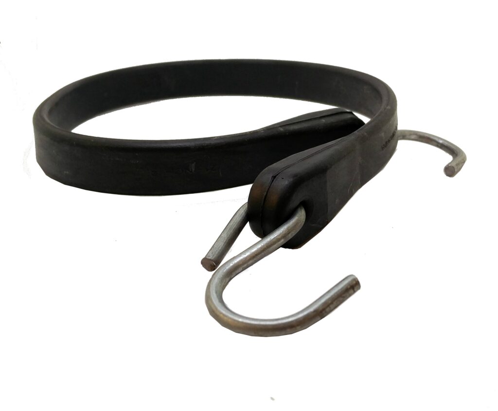 21" Natural Rubber Tarp Strap w/Crimped Hooks | ILoca Services, Inc.