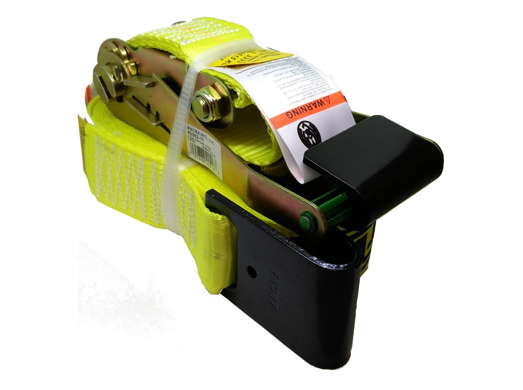 Ancra 2″ x 30′ Ratchet Strap Assembly w/ Flat Hooks 45982-11 | ILoca