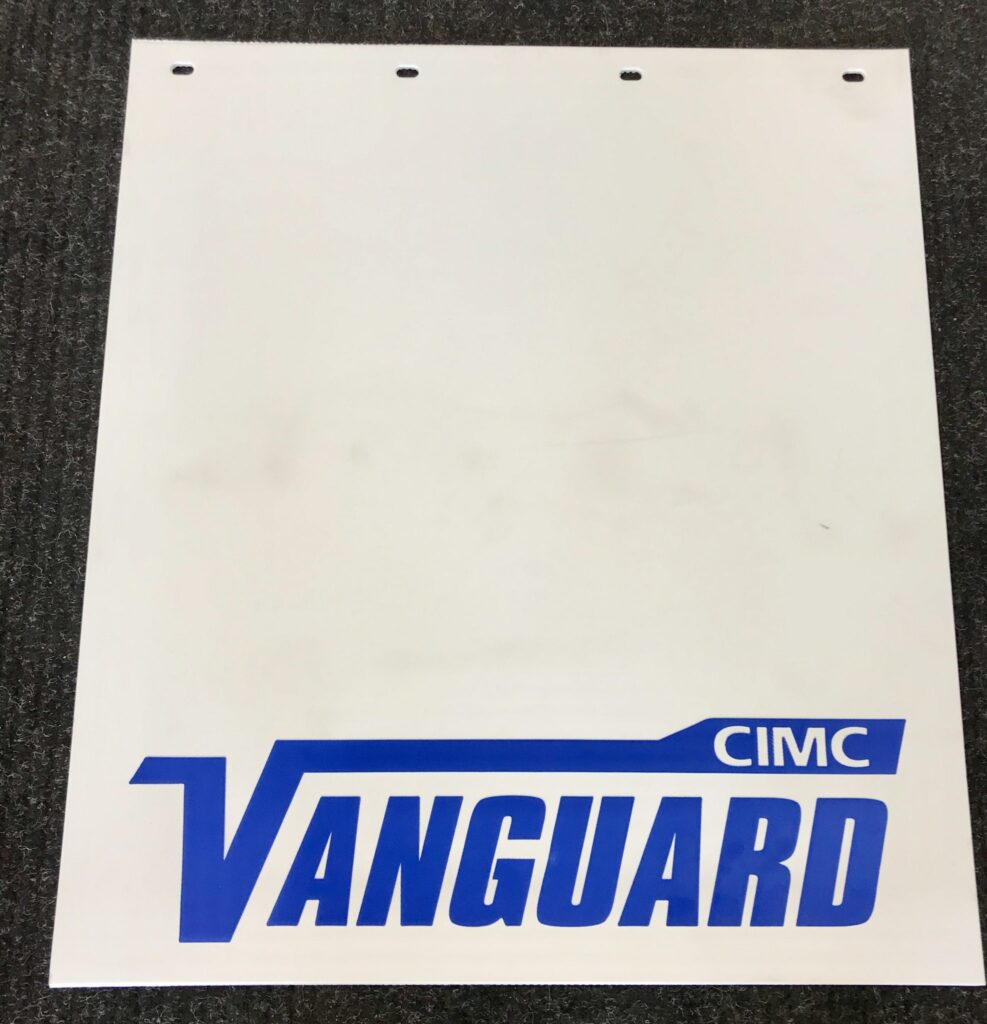 Vanguard/CIMC Plastic Mud Flap White 30"L x 24"W MFP00014 - ILoca