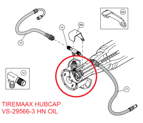 Hendrickson Tiremaax Hubcap VS-29566-3 - ILoca