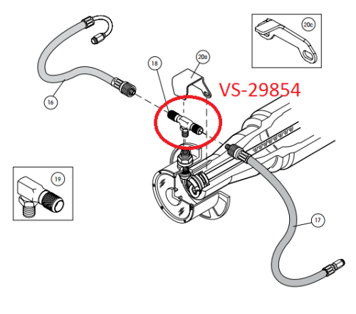 Hendrickson Tiremaax Tee Fitting VS-29854 - ILoca